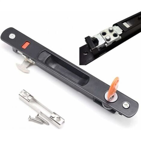 2 Pack Sliding Door Lock, Glass Sliding Door Handles, Flush Mount ...