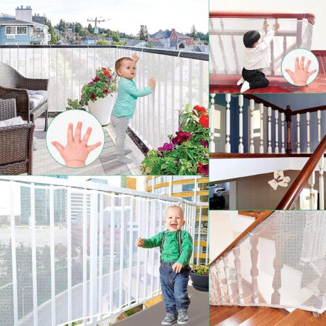 Child Safety Net, Durable Banister Guard for Baby Safety Stairs Railing ...