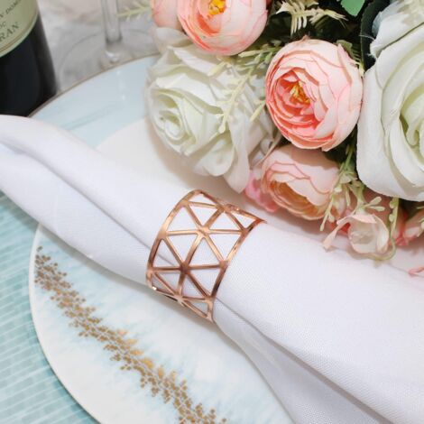 Rose gold napkin holder store
