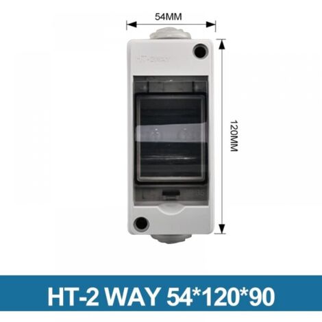 2 Modules, ABS Plastic Surface, IP65 Outdoor Waterproof Electrical Box ...