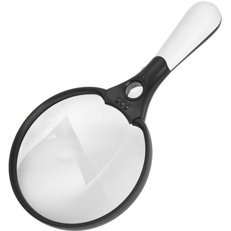 Lighted Magnifying Glass, 5.5 Inch Large Magnifier 2x 4x 25x Zoom ...