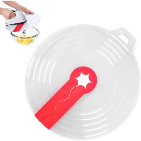 Anti-splatter bowl cover, plastic splash guard for kitchen mixing ...