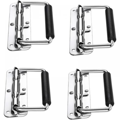 4pcs Folding Crate Handles, Spring Loaded Folding Handle, Handle for ...