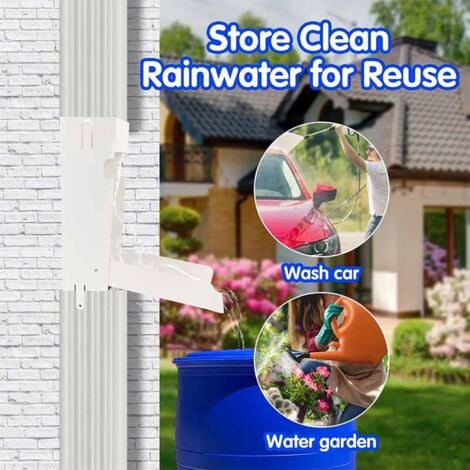 Rainwater Collector Kit, Rectangular Gutter Water Collector, Rainwater ...