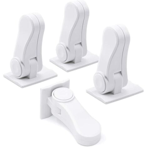 4 Pack Child Safety Lever Locks, Single Lever Lock, 180 Degree Rotating ...