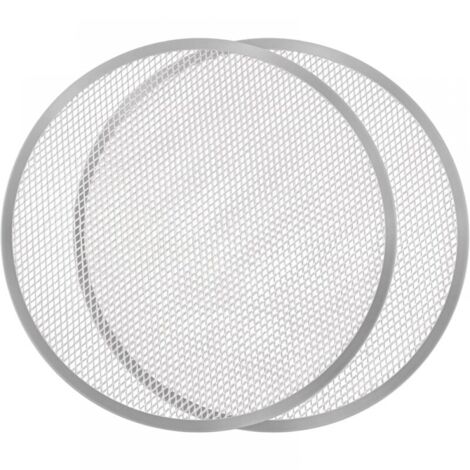 (Set of 2) Large Perforated Pizza Baking Tray 40 cm - Professional ...
