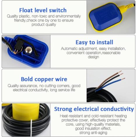 Float switches and water level controllers are suitable for controlling ...