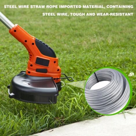 3mm Reinforced Brush Cutter Line, Unbreakable Steel Brush Cutter Line ...
