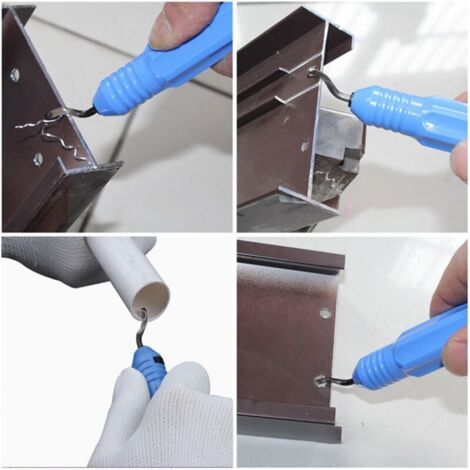 Metal Deburring Tool Kit Deburring Burr Set Non-Slip Handle with 10 ...