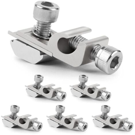 6Pcs Alum PV Grounding Clamps Solar Panel Fixing Clamp, Solar Panel ...