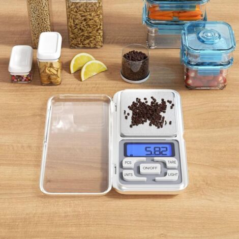 Precision kitchen scale 0.01g-500g – LED display – Stainless steel ...