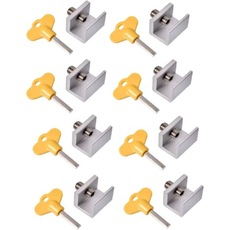 8pcs Sliding Window Latches Adjustable Block, Aluminum Alloy Sliding ...