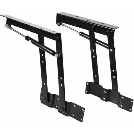 1 Pair Heavy Duty Steel Table Mechanism Folding Lift Black Lift Up Tray ...