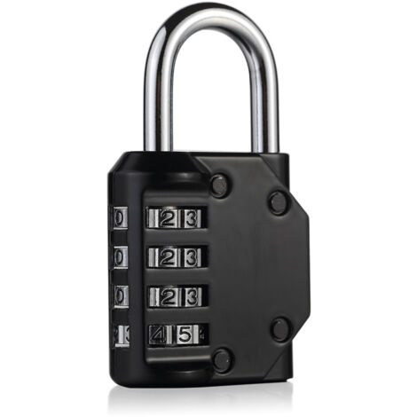 4 Digit Combination Padlock, Combination Lock, Waterproof Metal and ...