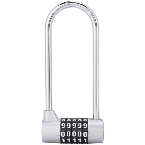 Zinc Alloy U Type Combination Padlock U Type Combination Padlock (Silver)