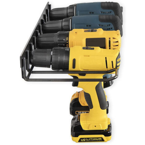 Simplicity Drill Storage Rack Wall Mounted Iron Drill Bit Holder Power ...