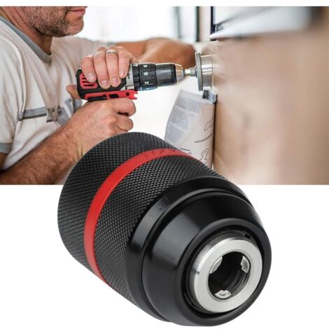 Self-Tightening Drill Chuck, Keyless Hand Drill Chuck, 13mm Multi-Quick ...