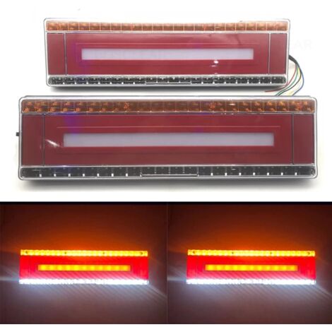 Luces LED para remolque, camión y caravana, impermeables, 24 V