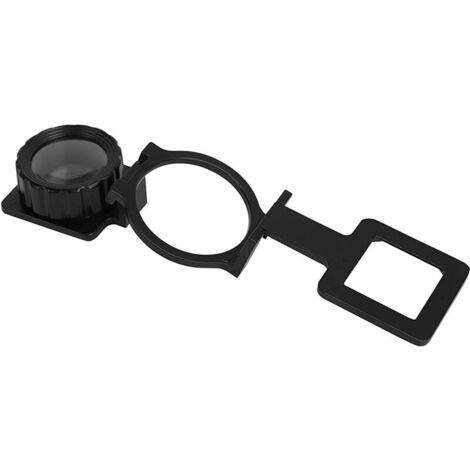 Lupa plegable con doble lente de vidrio óptico, lupa portátil con ...