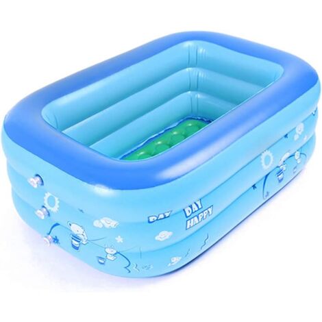 Inflatable children's pool Small foldable PVC children's pool 120 x 70 ...