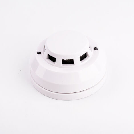 Wired network smoke detector with smoke detector, smoke detector siren