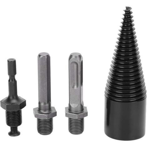 45 Steel Log Breaker with Hex Shank - Firlar Wood Splitter Drill Bit