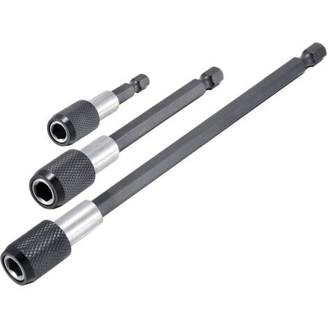 2", 4", 6" Magnetic Drill Bit Extension Kit with 1/4" Hex Shank - 3 Pieces