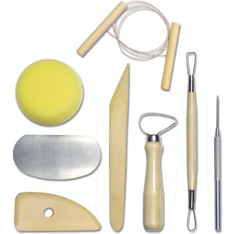 Complete Pottery Tool Set - 8 Essential Pieces