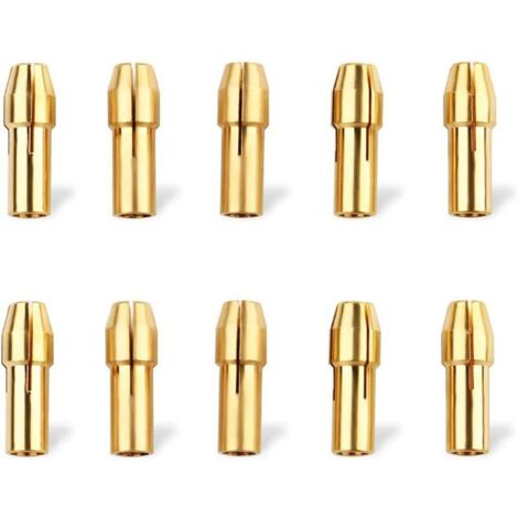 10Pcs 4.8MM Drill Chuck,Brass Shank Drill Chucks Precision Brass Mini ...