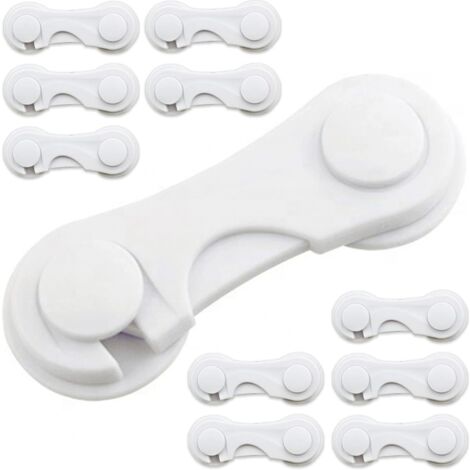 12pcs baby door lock child closet safety self-adhesive drawer door lock ...