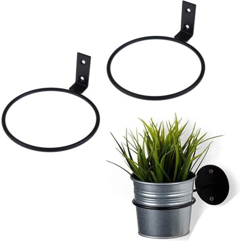 Pack Metal Wall Brackets for Flower Pots, Balcony, Outdoor, Flower ...
