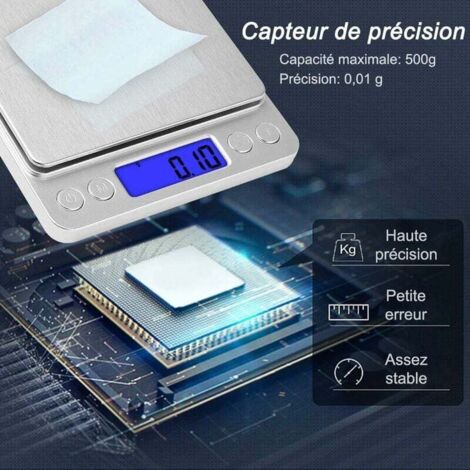 ZVD Precision Scale 500g/0.01g, Kitchen Scale/Pocket Scale/Jewelry ...