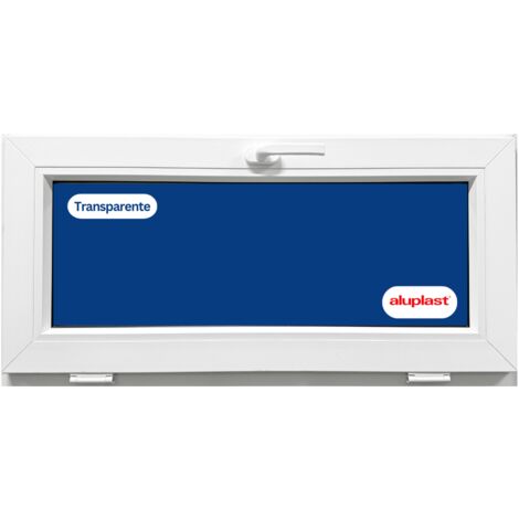 Ventana PVC Reforzado 1000x500 Blanca Oscilante Transparente