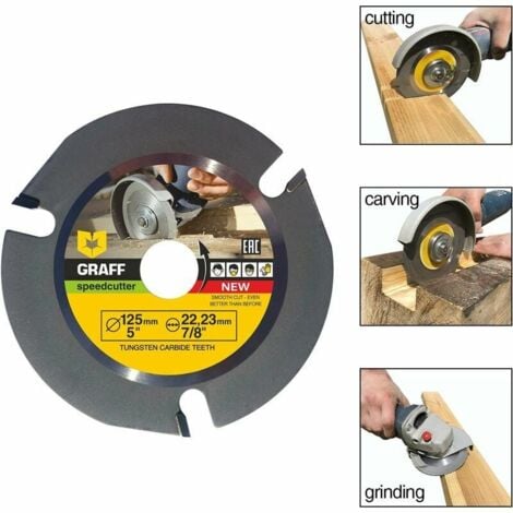 Wood Grinder Disc Wood Cutting Disc Carving Disc for Angle Grinder 12522mm