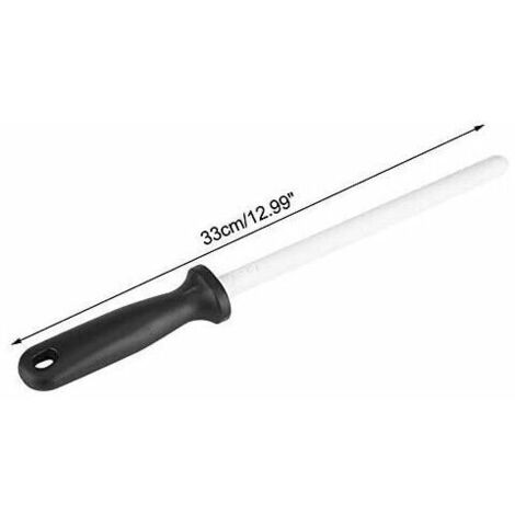 Ceramic Sharpening Rod Oval Knife Sharpener Whetstone Professional Steel Sharpener with Non Slip Holder
