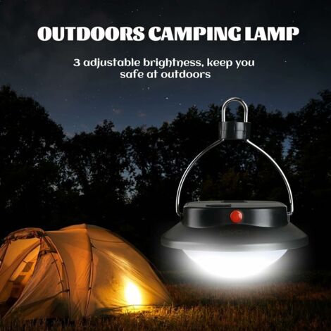 Camping Light Portable Rechargeable LED Camping Lantern for Camping Adventure Fishing Emergency Outdoor Lighting for Kids Battery Not Included
