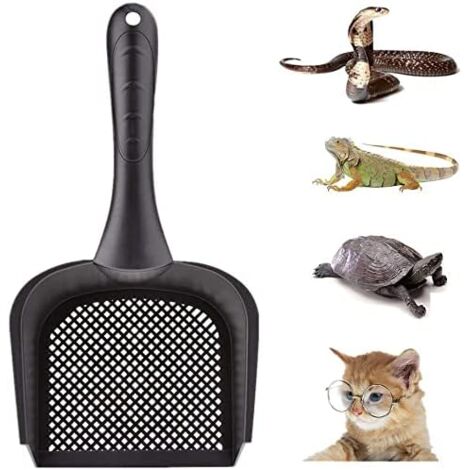 LaBlanc 1 Cat Litter Scoop Cat Shovel Reptile Scoop Sand Small Sieve for Terrarium Litter Cleaning
