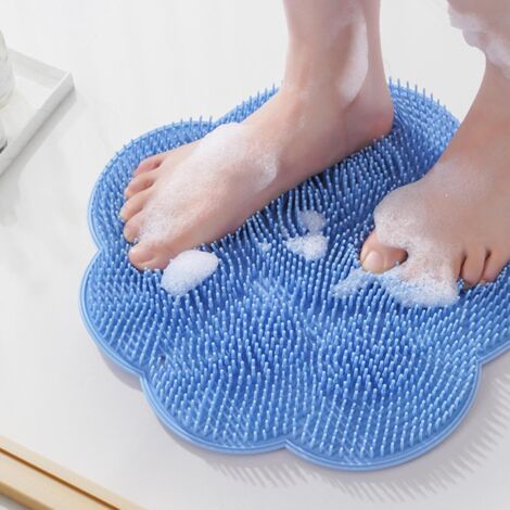 Back Scrubber Mat,Silicone Bath Mat,Dead Skin Scrubber with Non-Slip ...