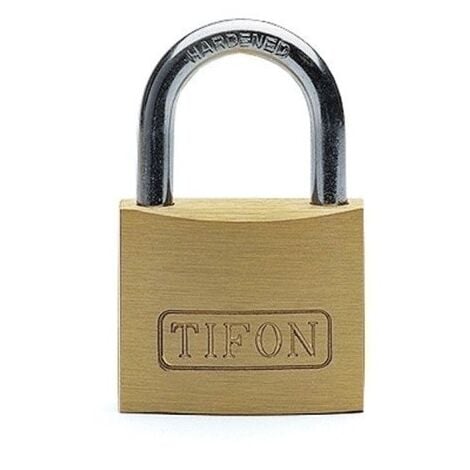 Candado Seguridad 50Mm Arco Corto Llaves Iguales 502 Tifon Laton Ifam