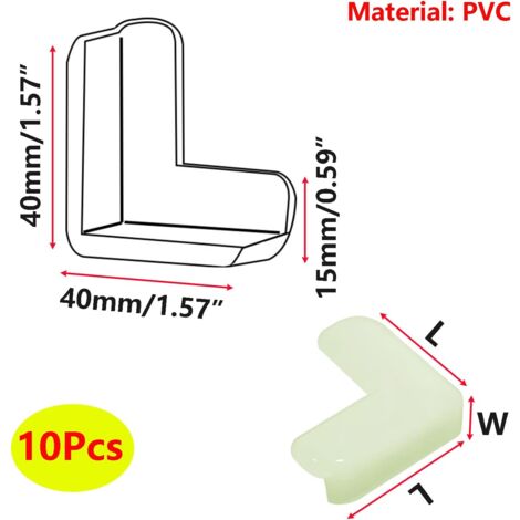 Lntyq Lot de 10 protections d'angle de table, protection d'angle de ...