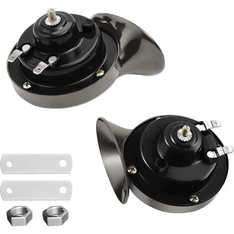 Lntyq 300DB Snail Air Horn, Paquet de 2 Kit de Cornes de Train Super ...
