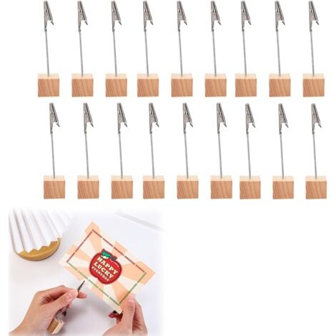 Lntyq Porte Photo Pince, Porte Photo sur Pied, 20 Pièces Mémo et Porte ...