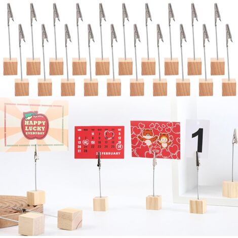 Lntyq Porte Photo Pince, Porte Photo sur Pied, 20 Pièces Mémo et Porte ...