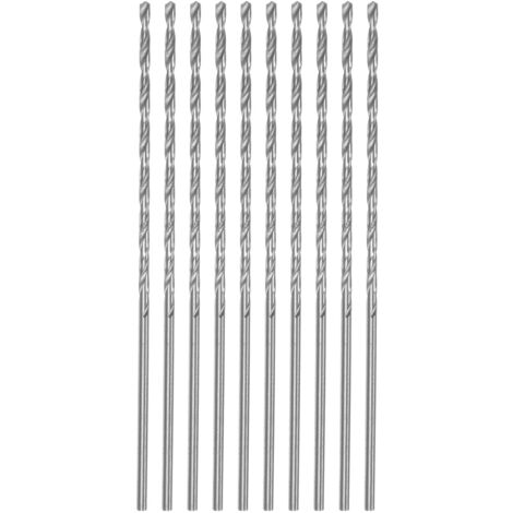 Lntyq 10pcs Extra Longue Perceuse Mèches Foret Hélicoïdal, 2mm HSS ...