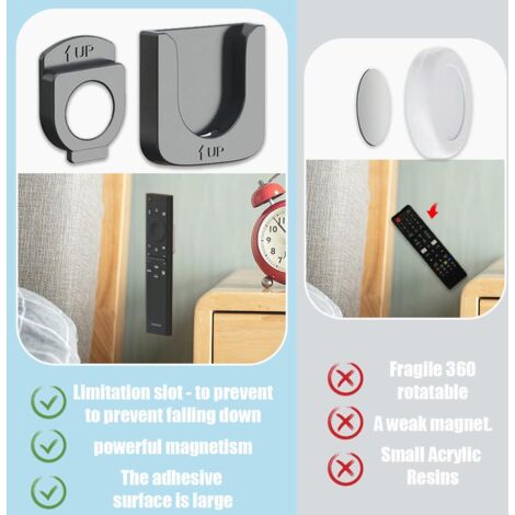 Lntyq Lot de 4 Supports Magnétiques pour Télécommande, Porte ...