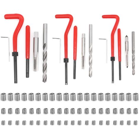 Lntyq 75 Pièces Réparation des Filetages M5 M6 M8 Kit de Réparation de ...