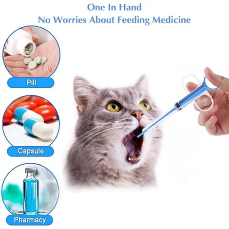 Lntyq Lance Pilule Chat,Pet Pill Dispenser,Seringue pour Animaux de ...
