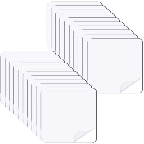 Lntyq 20 Pièces Ruban adhésif, Carré Nano Ruban Adhésif Double Face ...