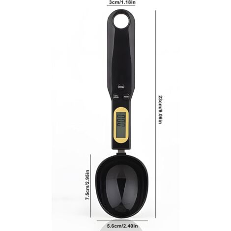 Lntyq Balance de Cuillère Alimentaire 500g/0.1g, Cuillère de Balance de Cuisine Numérique ...