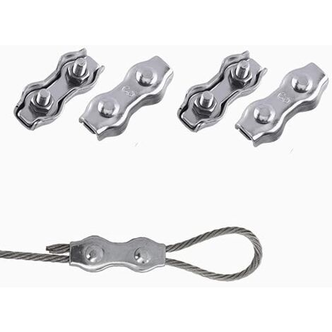 Lntyq Serre Cable Acier, Serre Corde, Duplex Clips, M3 Double Serre ...